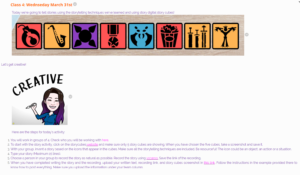 Create stories with digital story cubes! - Martha Ramirez